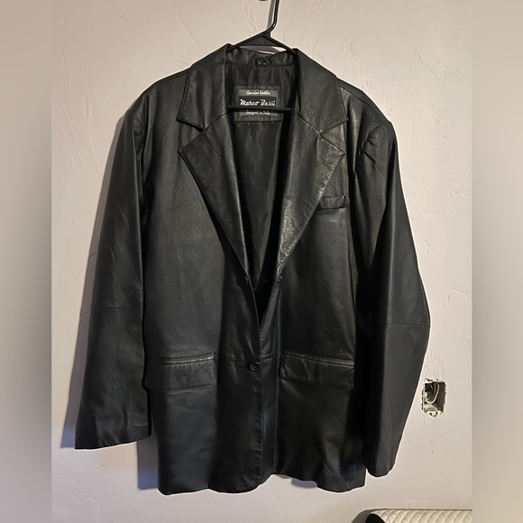 Marco Bajji | Jackets & Coats | Marco Bajji Womens Leather Blazer ...
